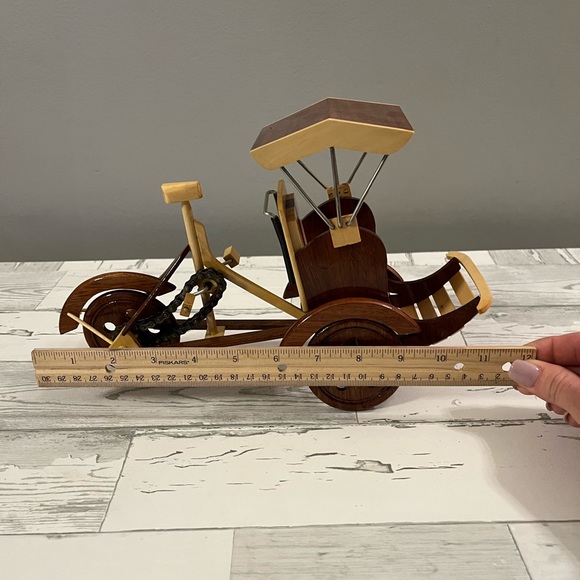 Accents | Vintage Wooden Rickshaw Mini | Poshmark